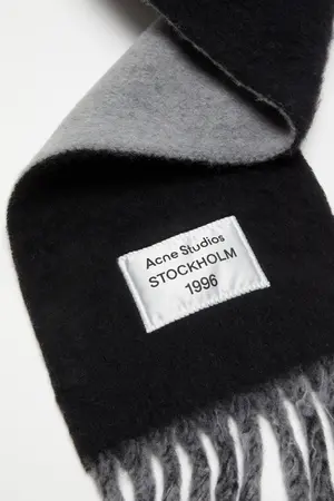 Acne Studios Bicolour Alpaca Scarf - Black,grey