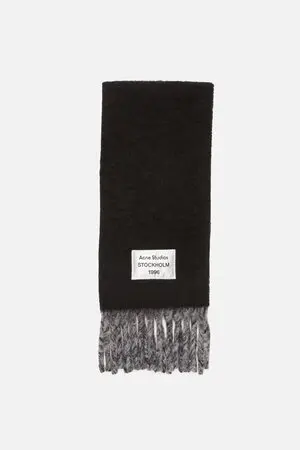Acne Studios Bicolour Alpaca Scarf - Black,grey
