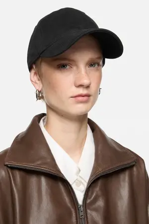 Acne Studios Twill Logo Cap - Black