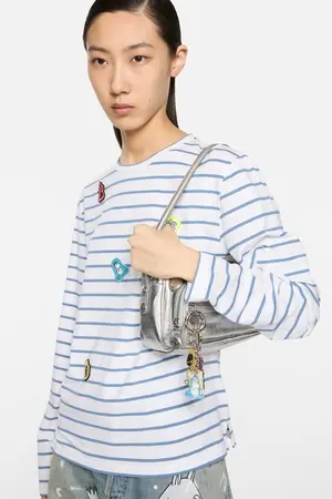Acne Studios Silver/multicolor Charm Keychain X Moomin - Silver,multicolor