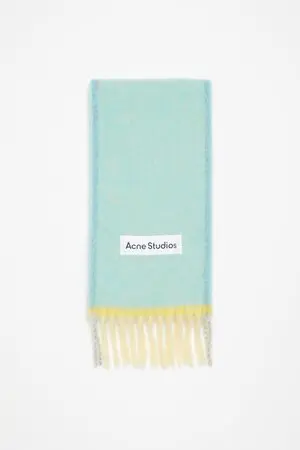 Acne Studios Wool Mohair Scarf Narrow - Light Blue