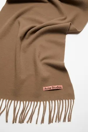 Acne Studios Fringe Wool Scarf – Narrow