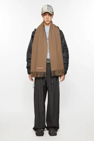 Acne Studios Fringe Wool Scarf – Narrow