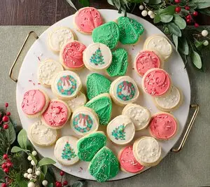 CHERYL'S Sh12/8 30 Piece Holiday Cutout &printed Cookies - One-color