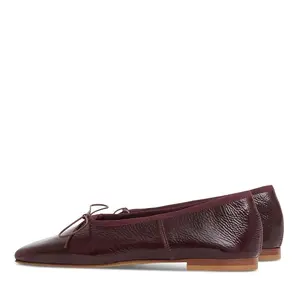 MANSUR GAVRIEL Square Toe Ballerina Flats - Oxblood