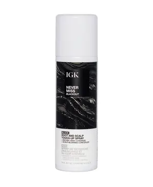 IGK Never Miss Root And Scalp Blackout Touch-up Spray - Black