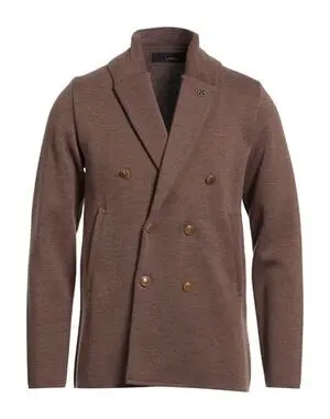 LARDINI Wool Double-breasted Blazer
