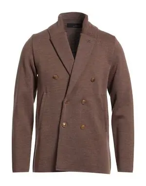 LARDINI Wool Double-breasted Blazer