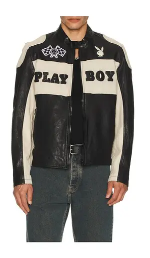 PLAYBOY Anderson Leather Jacket