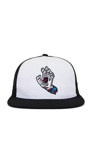 MALBON X Santa Cruz Trucker Hat - White & Black