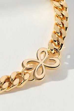 Maeve Icon Curb Chain Necklace - Gold