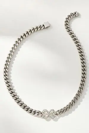 Maeve Icon Curb Chain Necklace - Silver