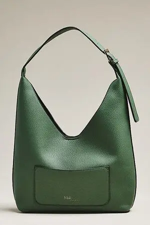 MALI + LILI Vegan-leather Triangle Shoulder Bag - Sage