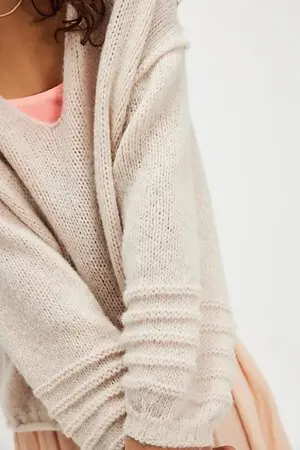Free People Marina Softspun Knit Sweater - Beige