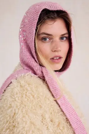 Free People Suki Sparkle Bonnet - Pink