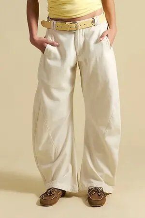 FREE PEOPLE Spotlight Washed Chino Trousers