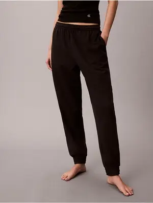 Calvin Klein Cotton Terry Blend Sleep Jogger - Black