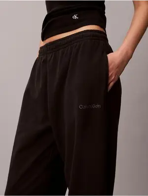 Calvin Klein Cotton Terry Blend Sleep Jogger - Black