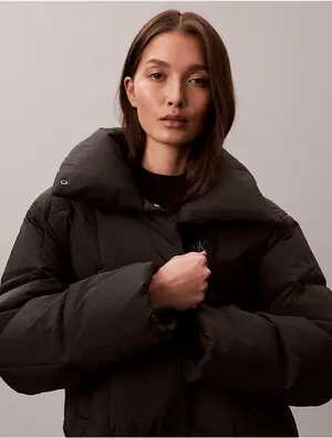 Calvin Klein Crinkle Nylon Puffer Jacket - Black