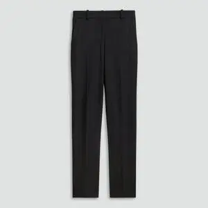 Theory Slim Leg Wool-blend Knit Pant - Black