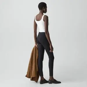 Theory High-waist Legging In Scuba - Black