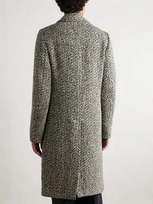 Massimo Alba Mercury Herringbone Wool-blend Coat