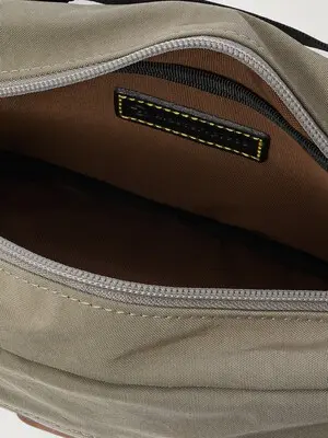 MASTER-PIECE CO Root S Leather-trimmed Nylon Messenger Bag