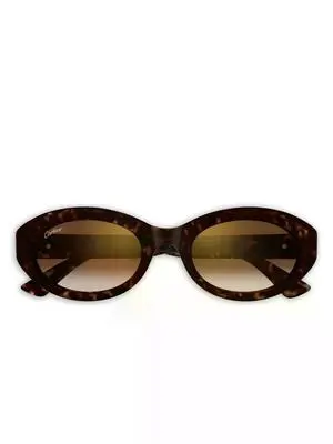 CARTIER Round-frame Sunglasses - Brown