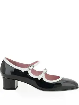 CAREL 40mm Double-strap Pumps - Black