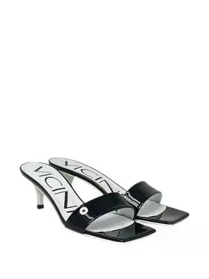 Vicini Square-toe Heeled Sandals - Black