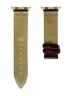 VELANTE Crocodile-embossed Apple Watch Strap