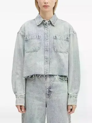 Ksubi Cutaway Long Sleeve Denim Shirt