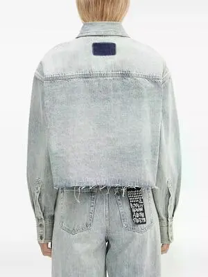 Ksubi Cutaway Long Sleeve Denim Shirt