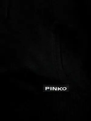 Pinko Hooded Ribbed Knitwear
