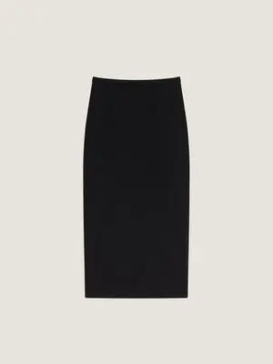 Givenchy Midi Pencil Skirt In Double Wool Crepe