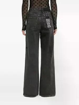 Ksubi Strider Stretch Lovestruck Jeans With Cross Detail - Black