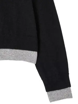 STUDIO TOMBOY Layered Cardigan - Black