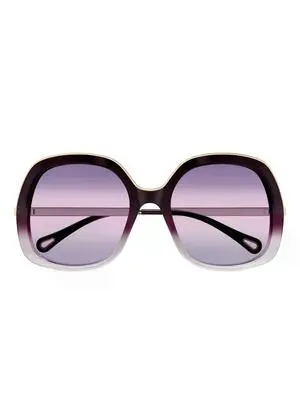 Chloé Round Frame Sunglasses - Purple