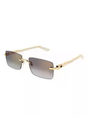 CARTIER Rectangle-frame Sunglasses