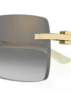 CARTIER Rectangle-frame Sunglasses