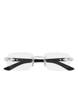 CARTIER Rectangle-frame Glasses - Neutrals
