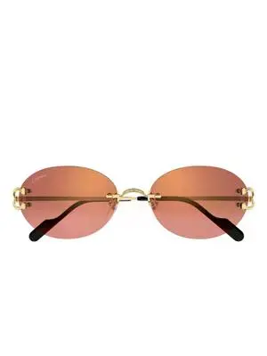 CARTIER Round-frame Sunglasses - Gold