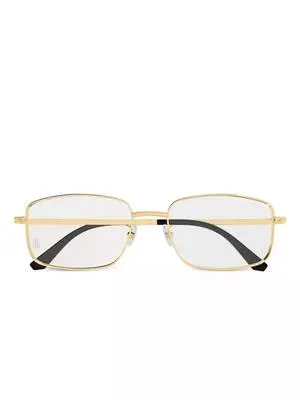 CARTIER Rectangle-frame Glasses - Gold