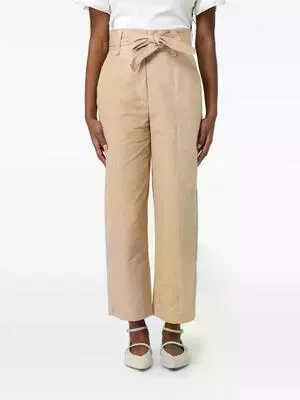 TWINSET Belted Cropped Trousers