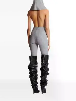 Balmain Draped Hooded Bodysuit - Grey