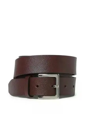 ORTIGNI Saffiano Basic Belt - Brown