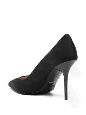 Moschino 100mm Leather Pumps - Black