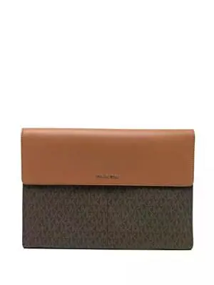 Michael Kors Jet Set Signature Logo Laptop Case - Brown