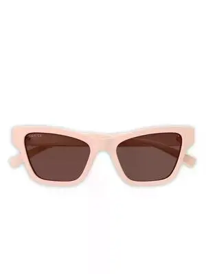 Gucci Geometric Stripe Sunglasses - Pink