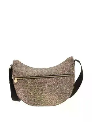 Borbonese Medium Luna Shoulder Bag - Black